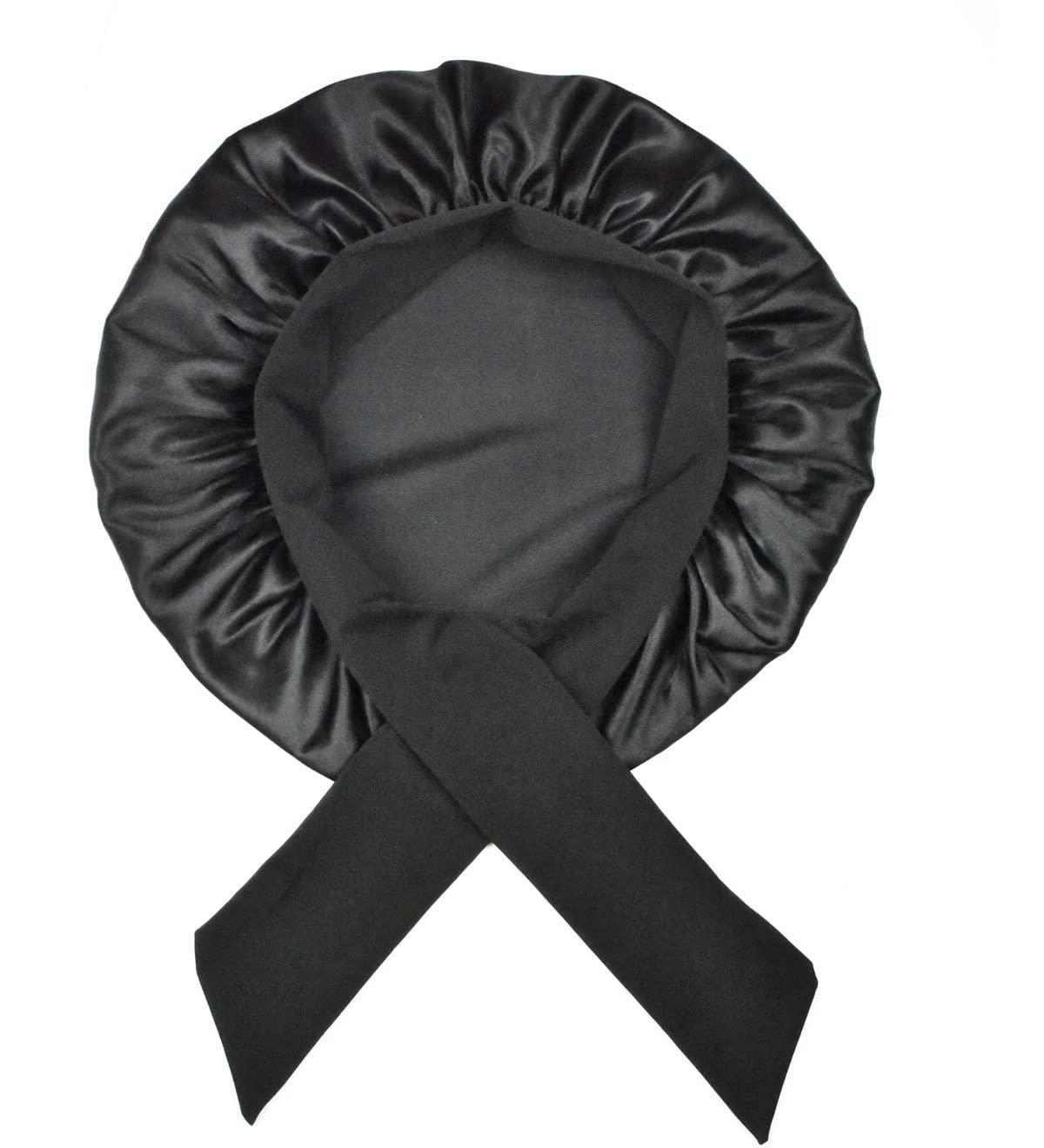 Silk Satin Bonnet for Curly Hair | Women's Sleep Cap for Girls | Large ...
