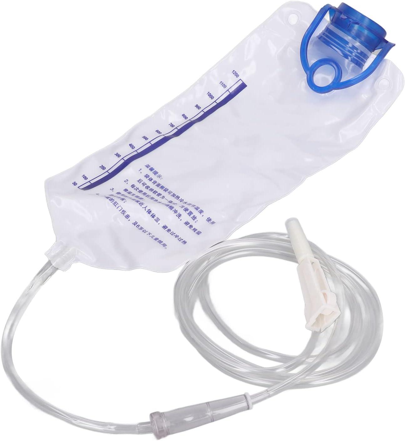 JONLAKI PVC Inlet Bag Set - 1200ml Capacity for Constipation Relief ...