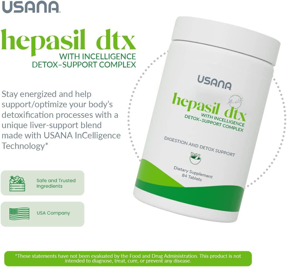 USANA Hepasil DTX Liver Support Supplement with InCelligence Detox ...