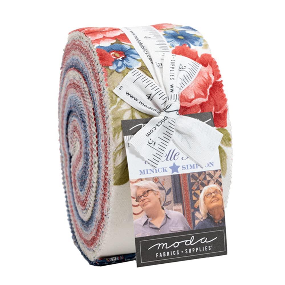 Minick and Simpson Belle Isle Jelly Roll - 40 Assorted 2.5-inch Strips ...