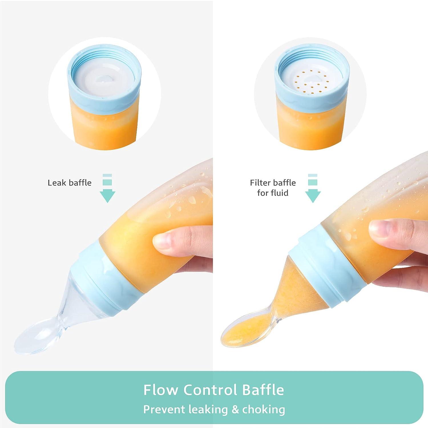 Termichy Baby Food Feeder Set - Silicone Pacifier and Spoon for Infant ...
