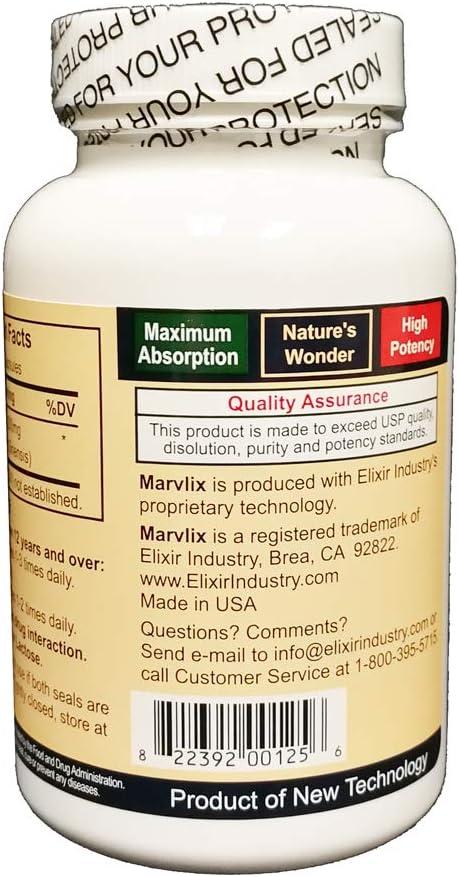 Marvlix Cordyceps Sinensis Mushroom Capsules - Supports Heart, Lungs ...