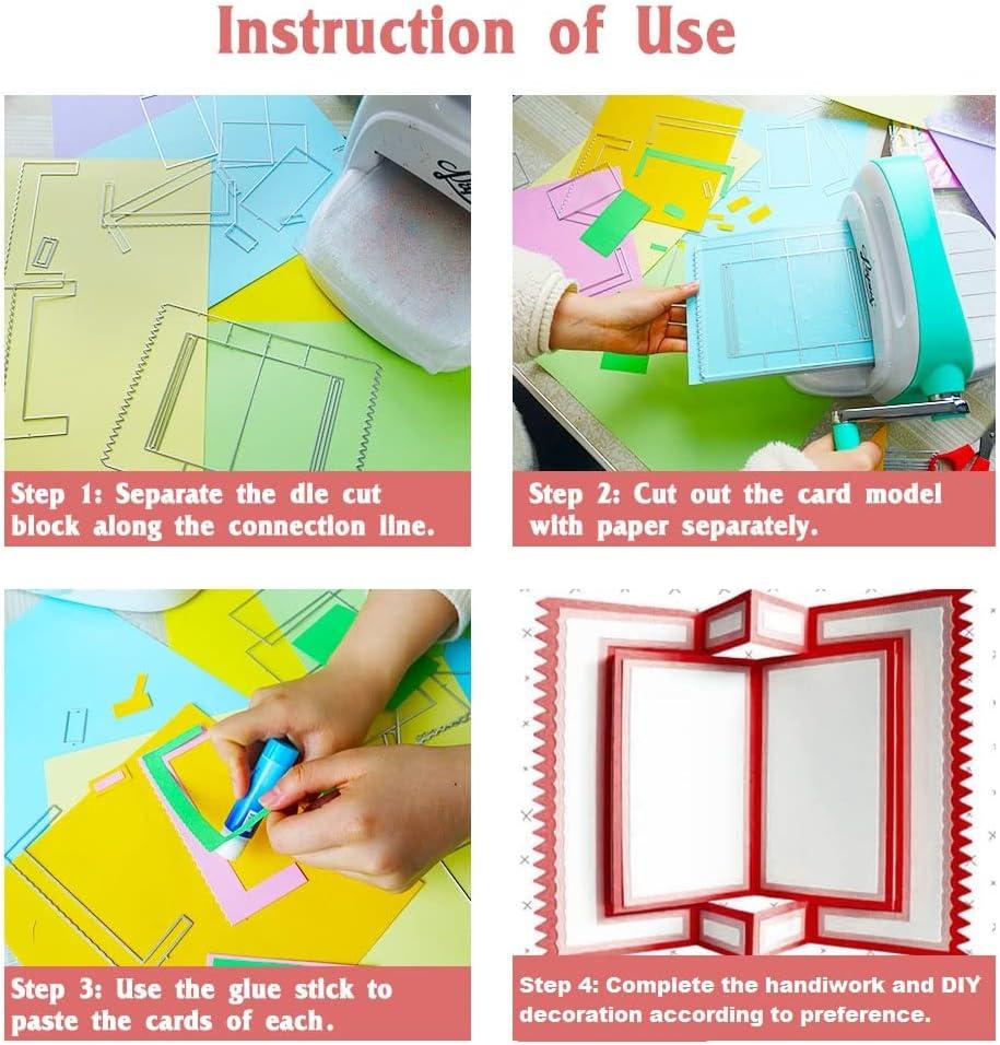 Estivaux 3D Card Shape Die Cuts - Oval & Rectangular Gift Pop-Up ...