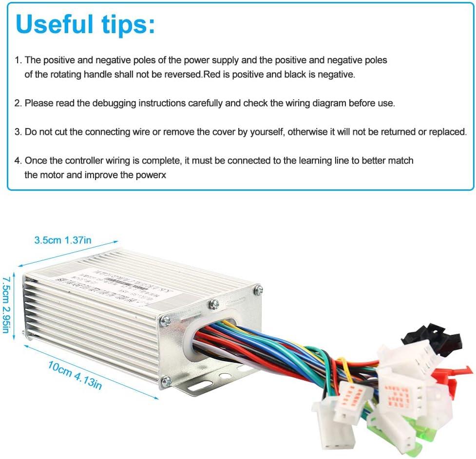 Opaltool Brushless Controller | 36V/48V Aluminium Alloy E-Bike Motor Controller - 350W | Buy Now ...