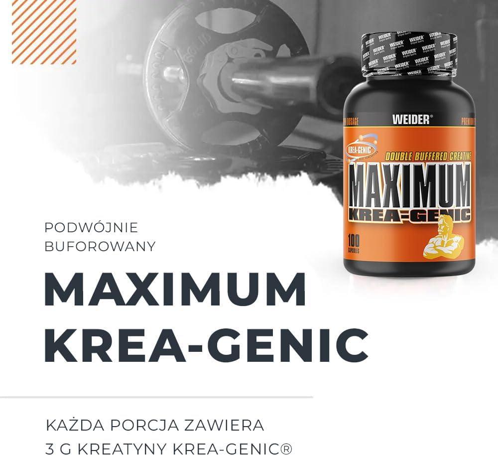 Weider Maximum KRea-genic Creatine Capsules - High Dose Double Buffered ...