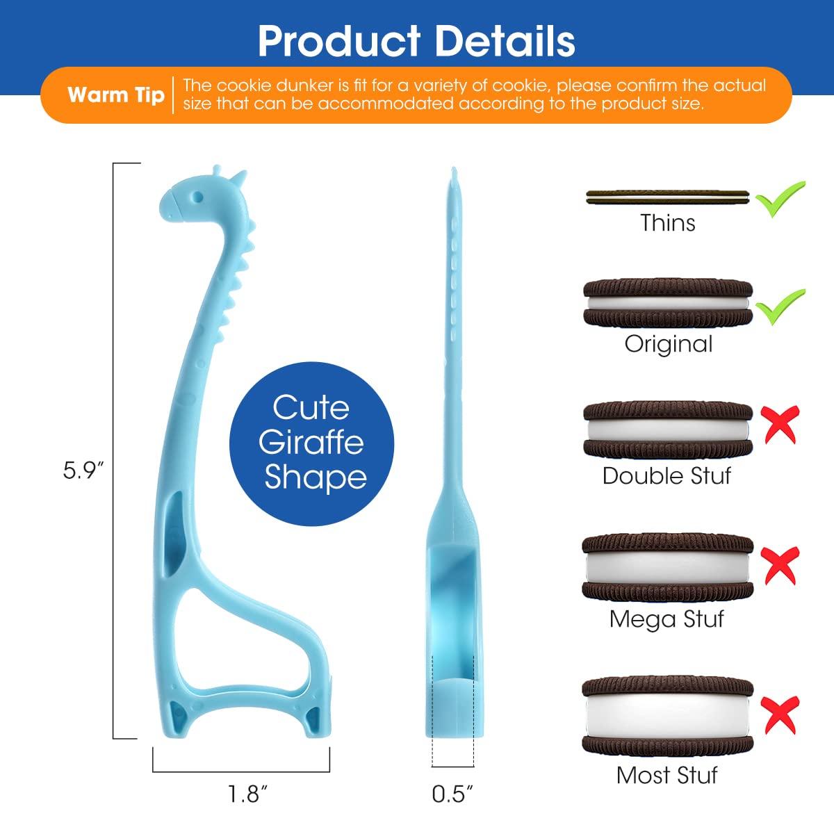 AIEVE Giraffe Cookie Dunker for Oreo - Chocolate Chip Dunking Holder ...