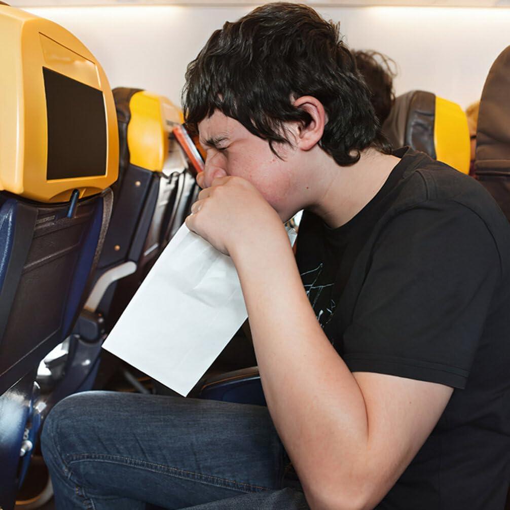 Healvian Disposable Vomiting Bags - 50pcs Travel Vomit Bags for Car ...