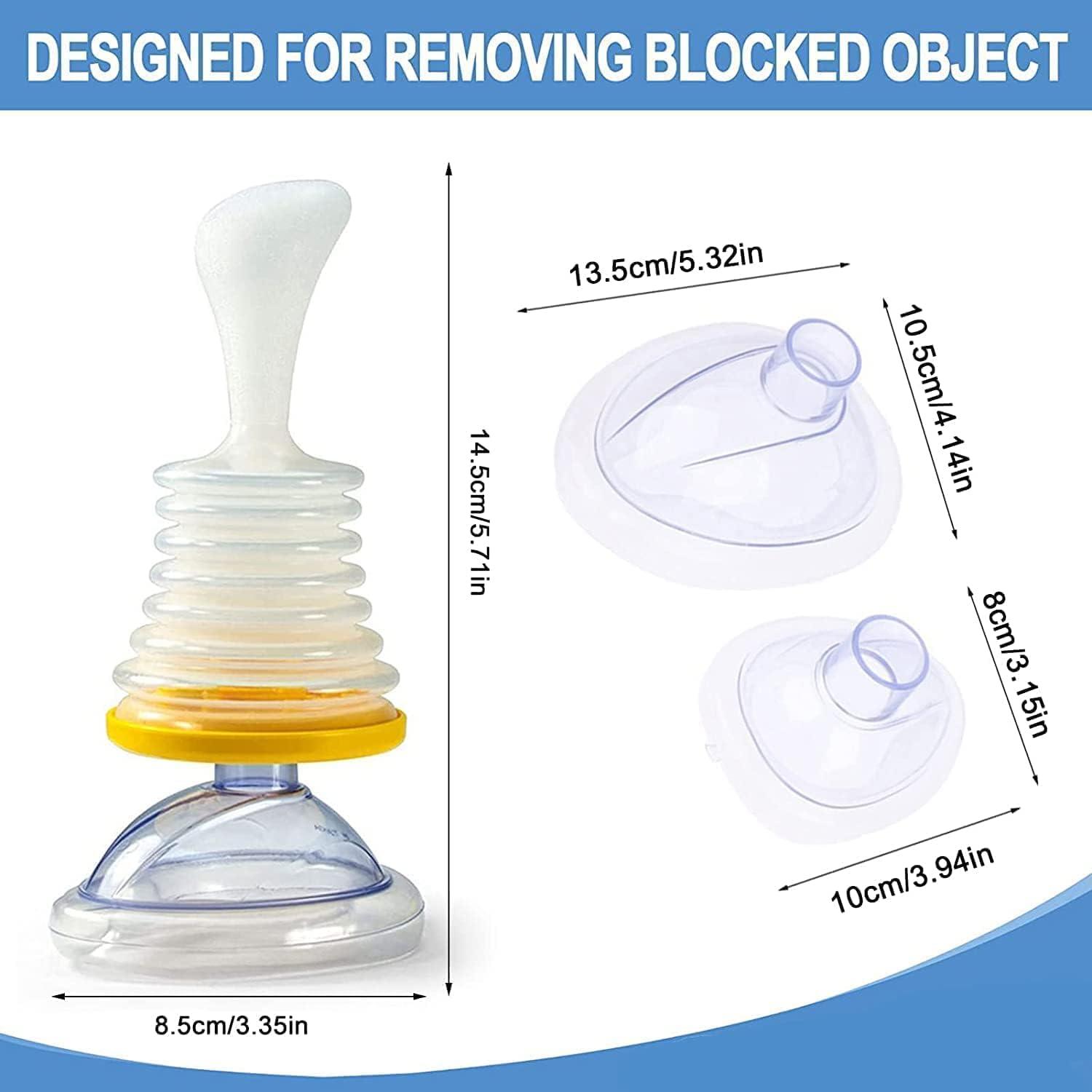 Portable Choking Rescue Device - First Aid Kit for Kids and Adults - Yellow