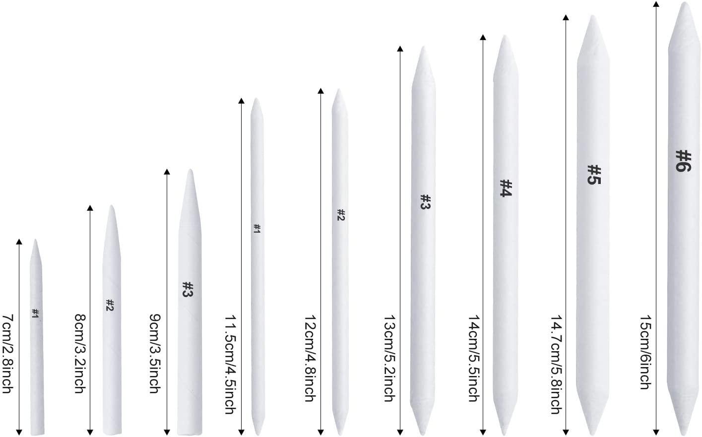 84 Pcs Blending Stumps and Tortillions Paper Art Blenders Art Pencils ...