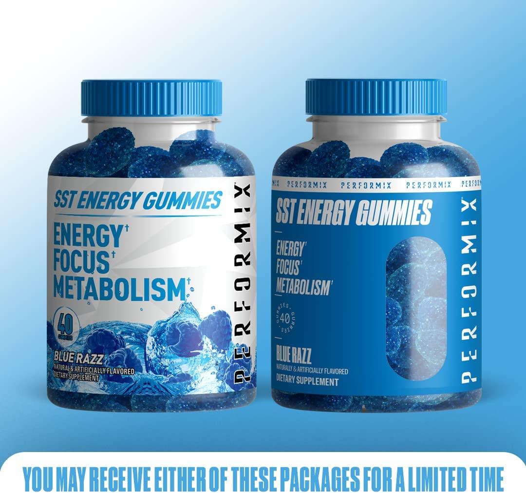 Performix SST Energy Gummies - Blue Razz Flavor - 100mg Caffeine ...