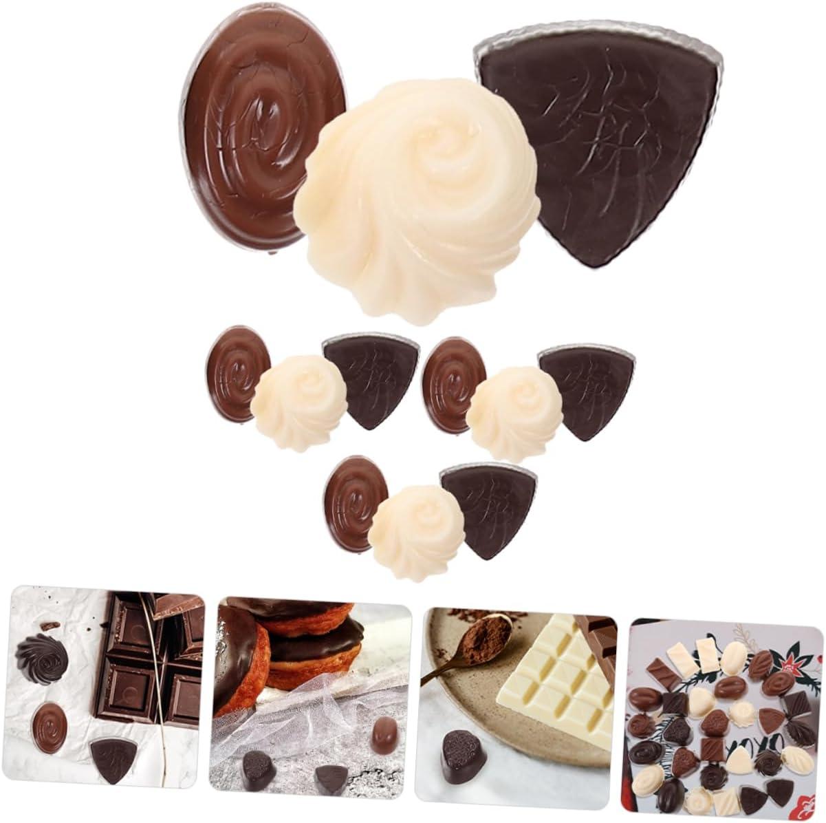 Artibetter 12pcs Chocolate Display Props Lifelike Chocolate Faux ...