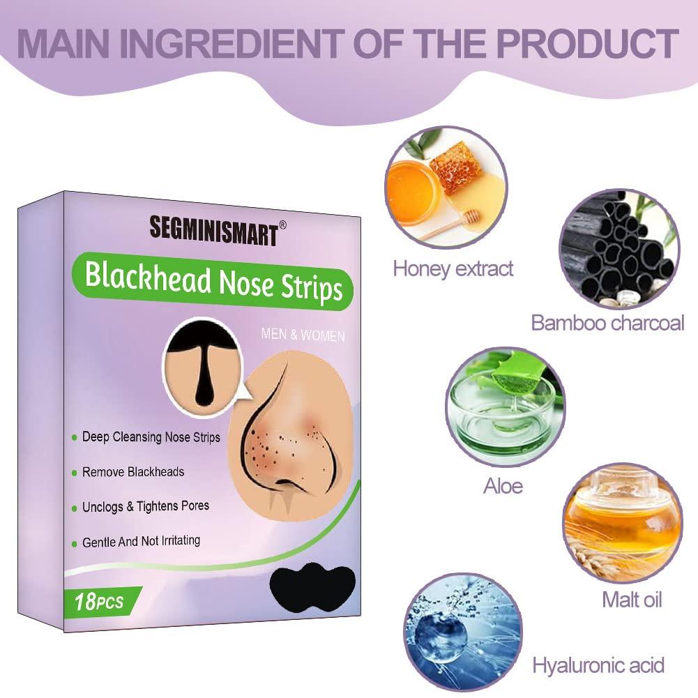 Effective Nosestripes Blackhead Clearing Strips - 18 Pore Strips for ...