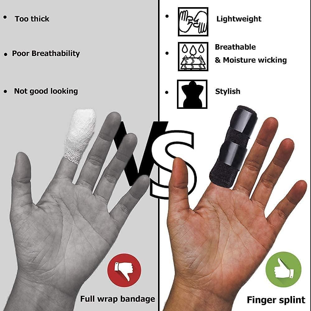 6PCS Trigger Finger Splints - Finger Brace & Support for Straightening ...