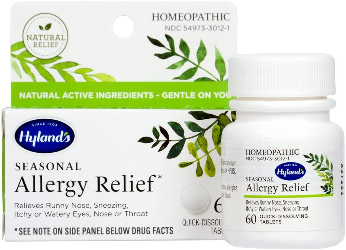 Allergy Pills by Hyland's, Non Drowsy Seasonal Allergy Relief, Safe and ...