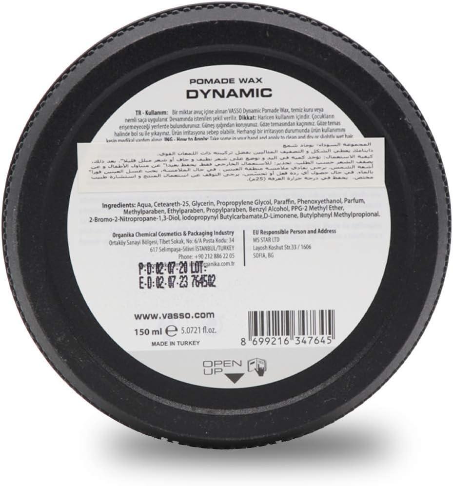 Vasso Dynamic Black Edition Pomade Wax - 150ml | Buy Now with Express ...