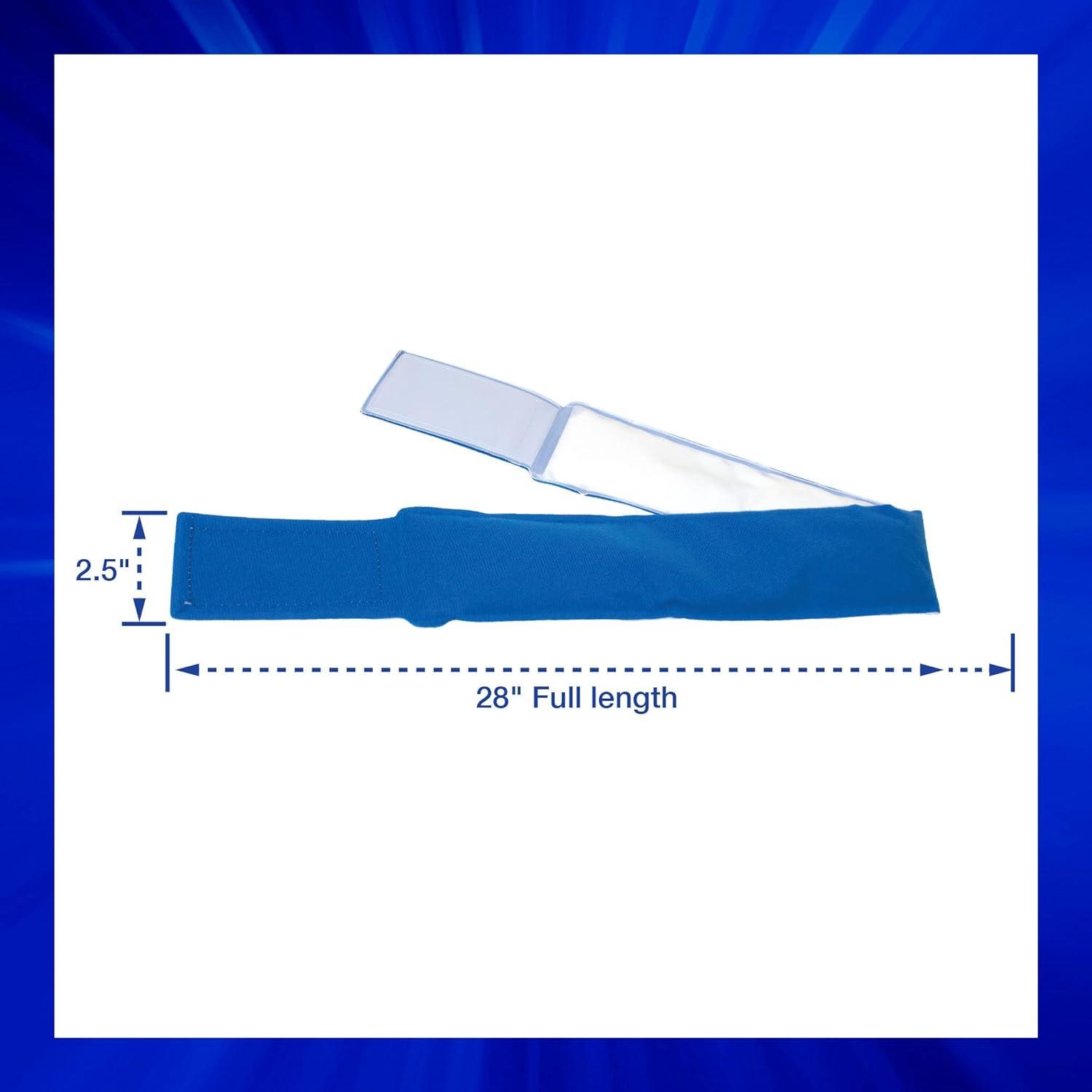 Thera-Med Cooling Headache Relief Band - Fabric Lined Ice Pack for ...
