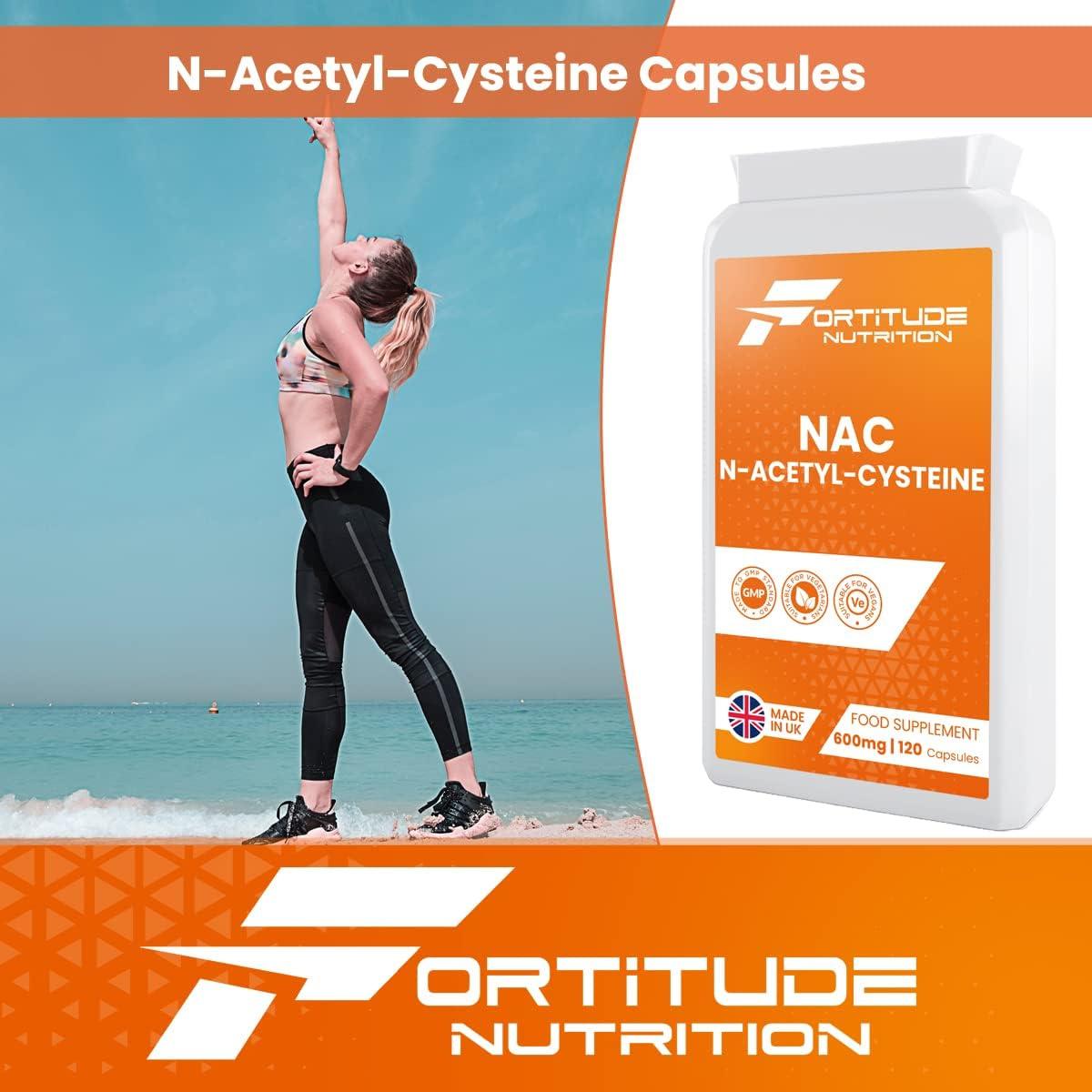 NAC N-Acetyl-Cysteine 600mg Capsules - Glutathione Precursor Supplement | 120 Vegan Capsules ...