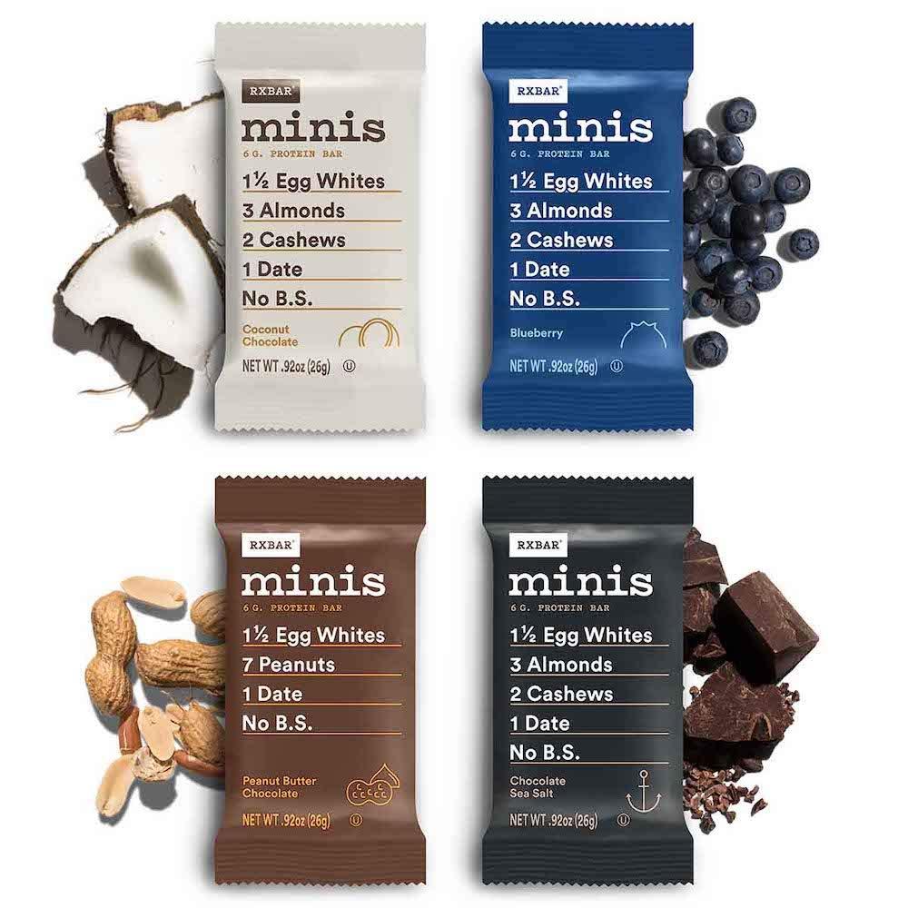 RXBAR Minis Variety Pack - 30ct, 0.92 Oz Bars (Pack of 1) - 30 Count ...