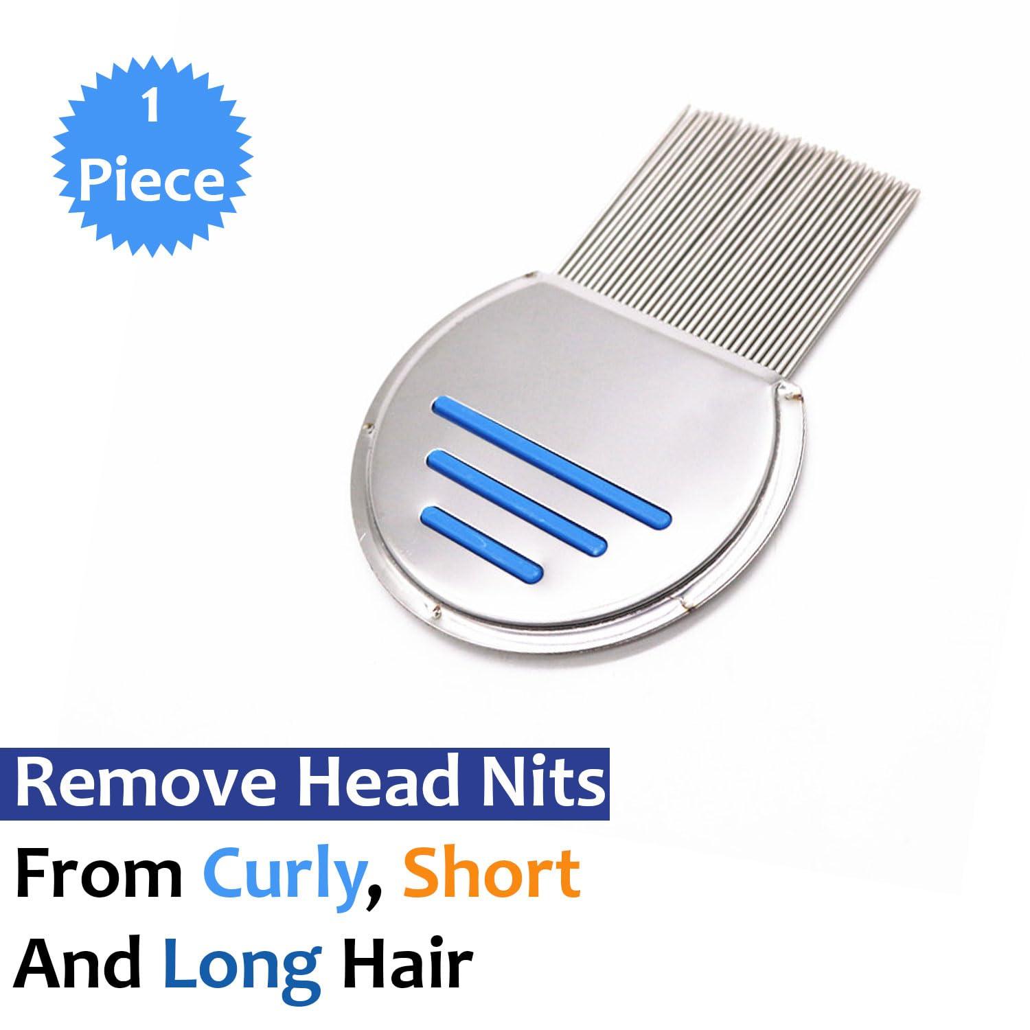 Stainless Steel Hair Nit Comb - Rounded Edge Head Lice Remover for ...