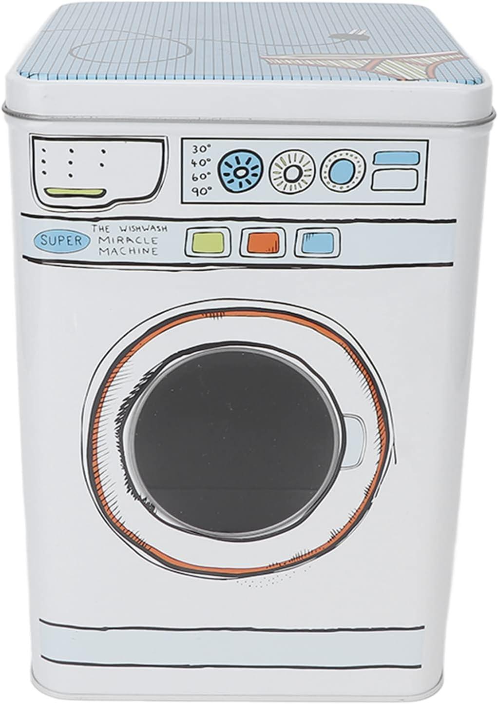 Laundry Powder Box Tin Blue Decor Display Washing Machine Shape ...