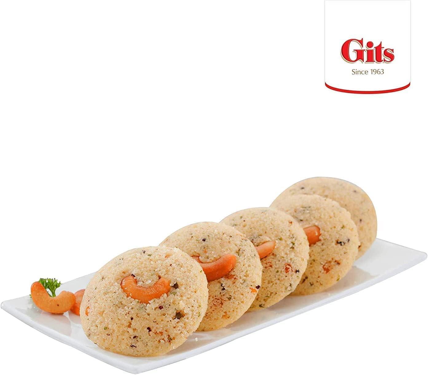Gits Rava Idli Instant Breakfast Mix 500g - A Traditional Indian Crispy ...