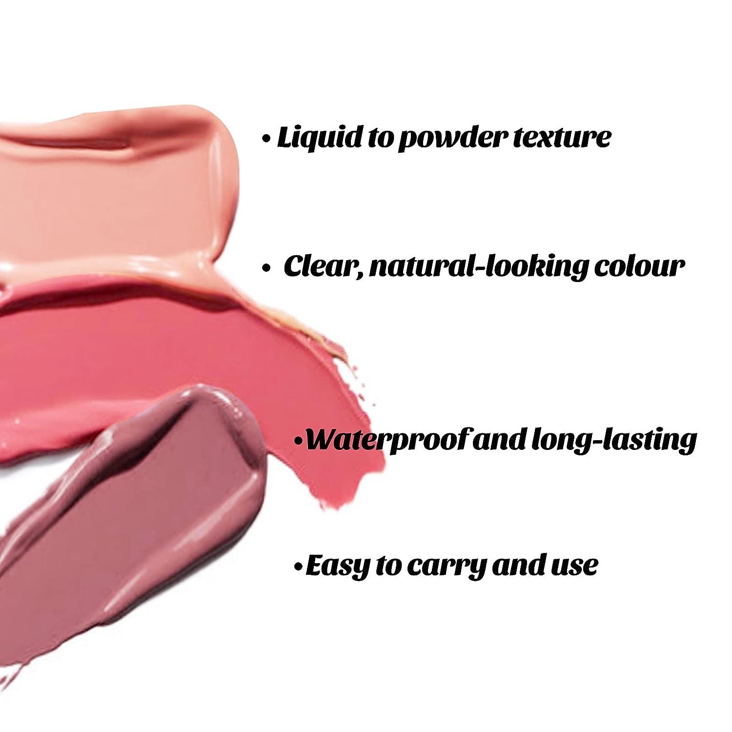 Boobeen Matte Liquid Blush - Blendable Face Blush with Cushion ...