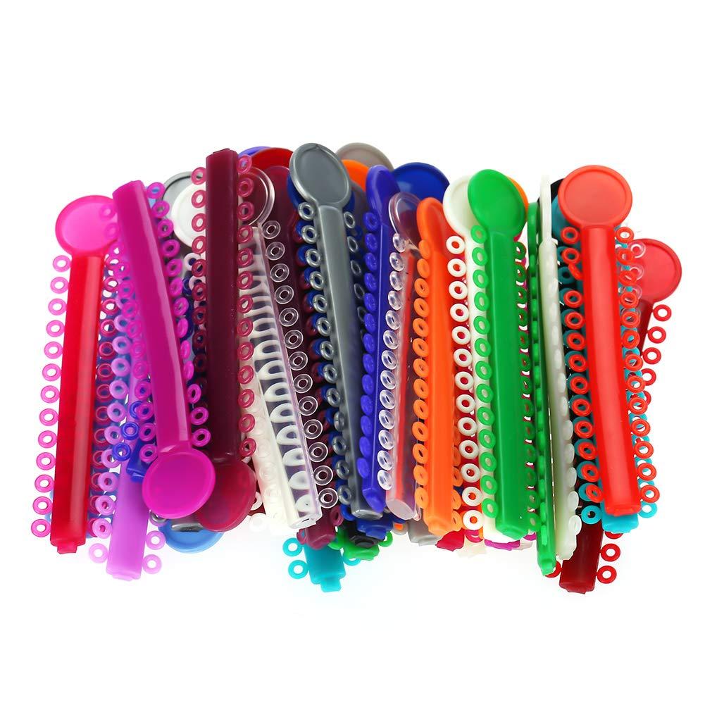 Buy Elastic Rubber Bands for Teeth - 40 Colors - Orthodontic Ligatures ...