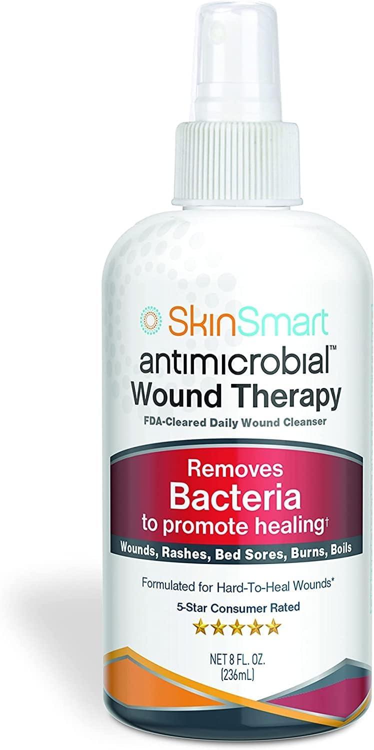 SkinSmart Antimicrobial Wound Therapy 8oz Clear Spray - Hypochlorous ...