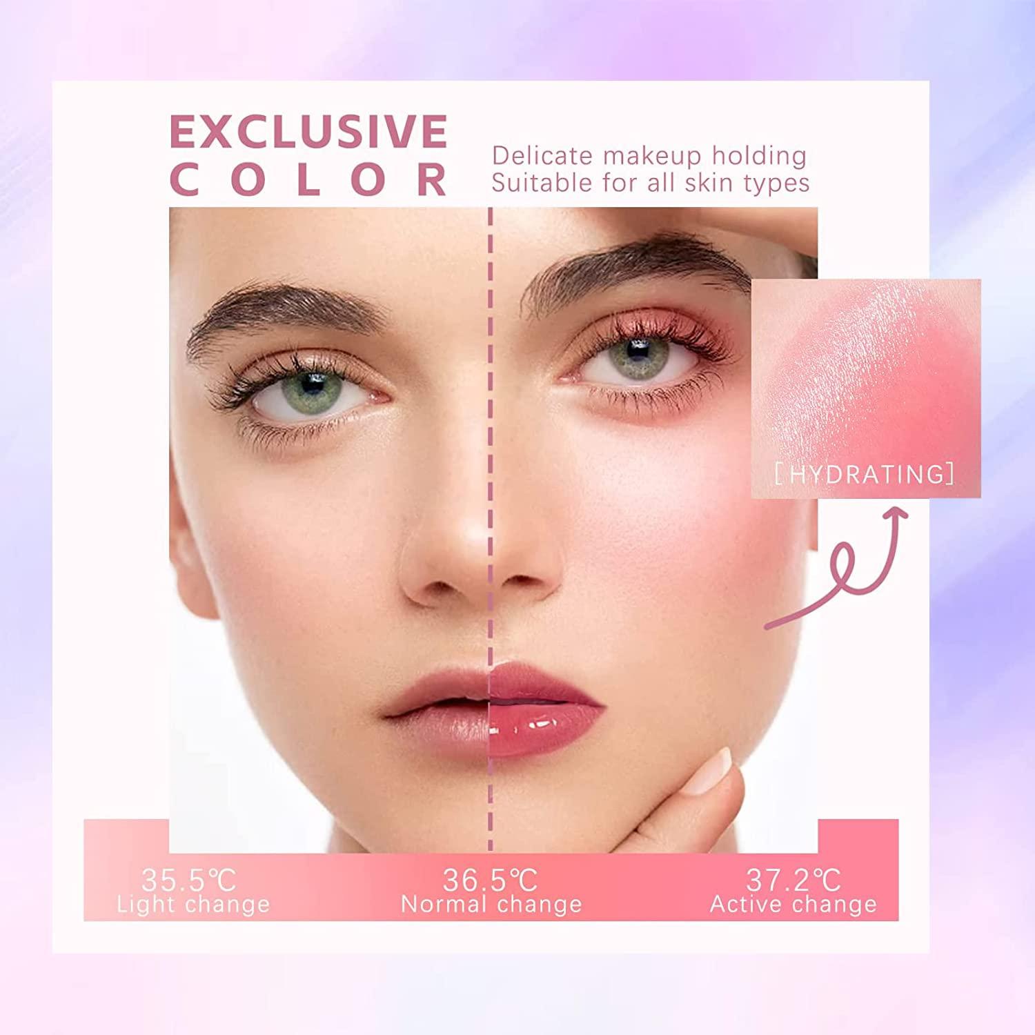 Color Changing Blusher for Cheek Moisturizing Blush Color Changing ...