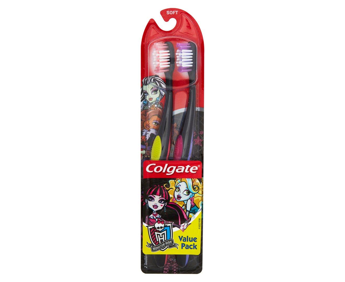 Colgate Monster High Toothbrush Set - Soft Bristles (Colors May Vary ...