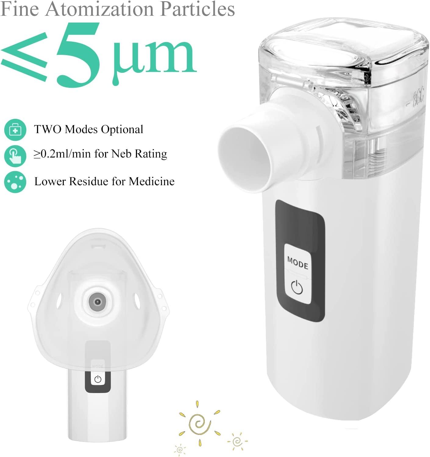 PIFUNY Handheld Inhaler Nebulizer - Portable Asthma Machine for Kids ...