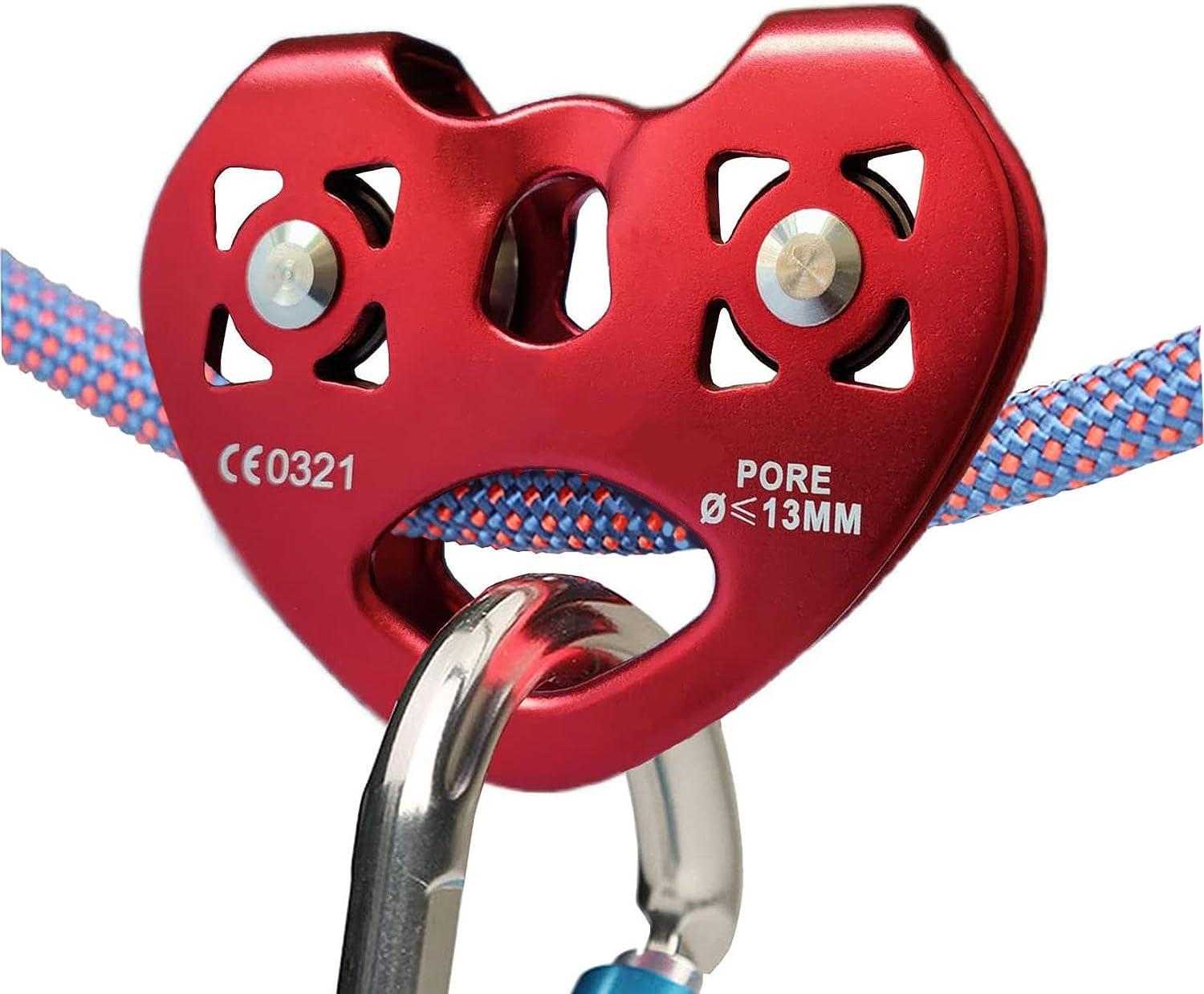 25KN Climbing Technology Pulley Tandem Double Speed Pulley - Red | For ...