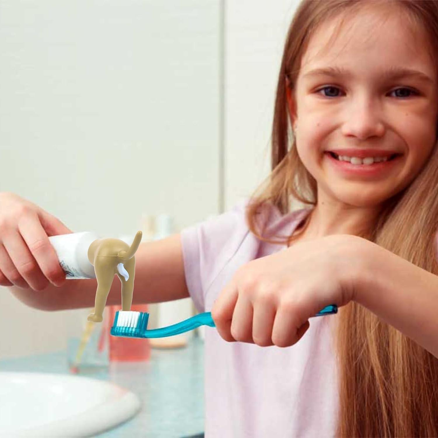 Pooping Dog Butt Toothpaste Topper - Funny Poop Toothpaste Dispenser ...