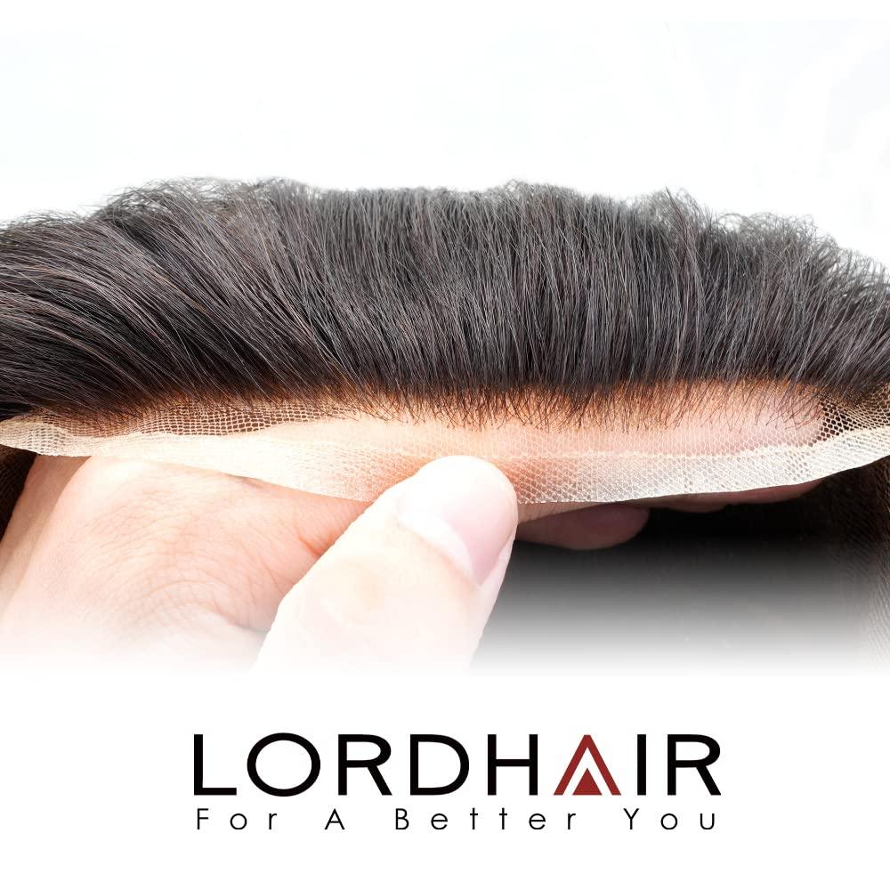 Shop Lordhair Knotless Toupet for Men - 8x10 Inch Skin Top Human Hair ...