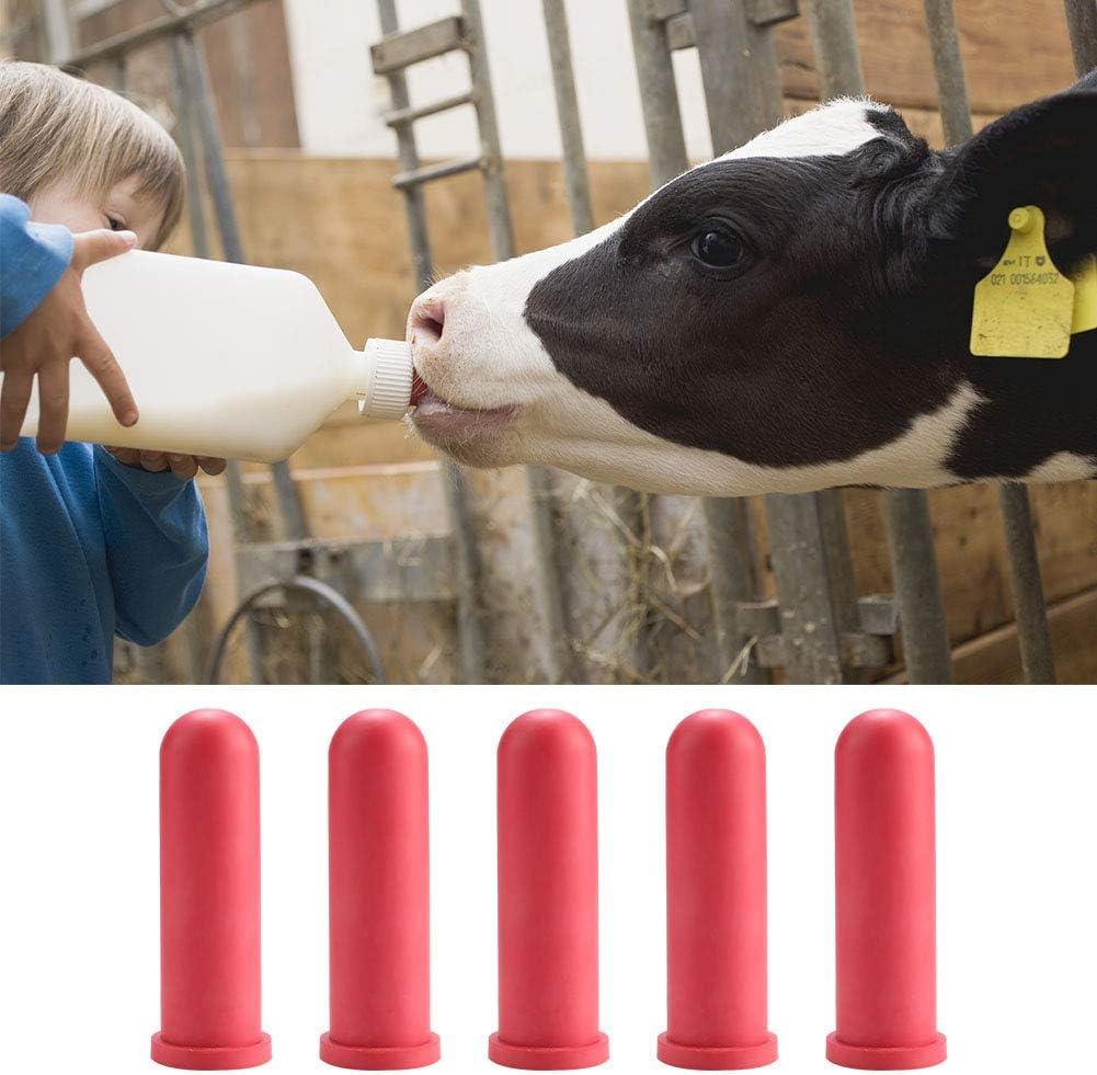 Calf Milk Nipple Rubber Drink Nipples - 5pcs, 10cm Length | Animal ...