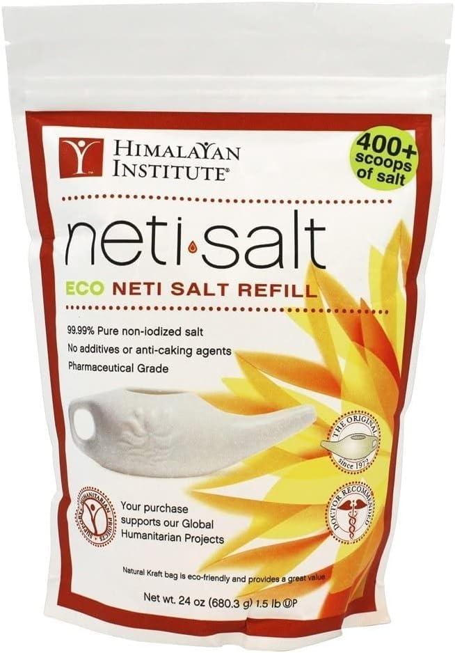 Himalayan Chandra Neti Pot Salt 1.5lb - Pack of 1 | Natural Nasal ...