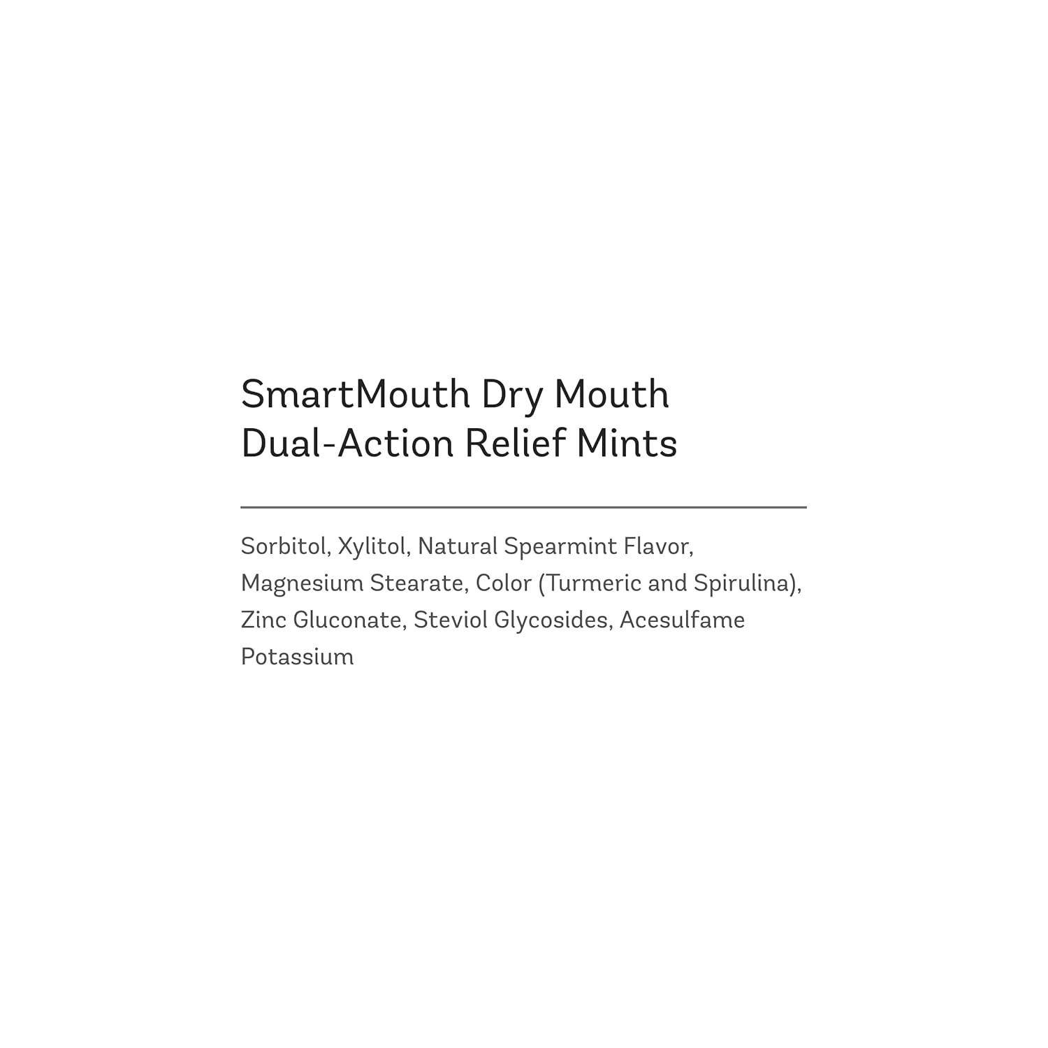 Buy SmartMouth Dry Mouth Dual-Action Mints - Sugar-Free Breath Mints 50 ...