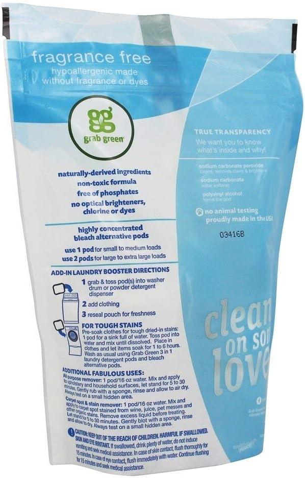 GRABGREEN Bleach Alternative 24 Loads - Natural, Non-Toxic Formula - 24 ...