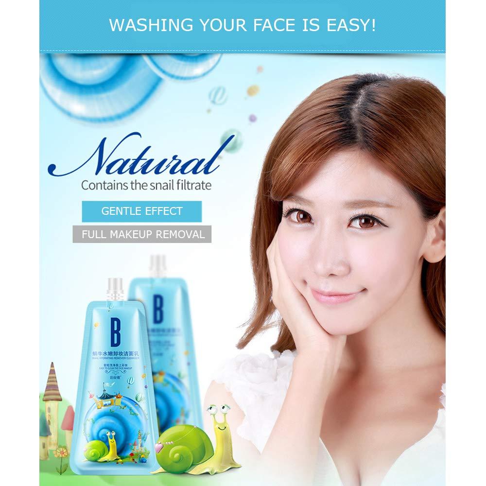 BIOAQUA Snail Hydrating Makeup Remover Cleanser 100g - Deep Cleansing ...
