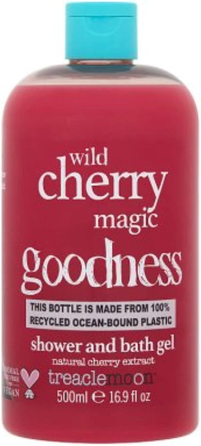 Treacle Moon Shower & Bath Gel (500ml) with Bath Washcloth (Wild Cherry ...
