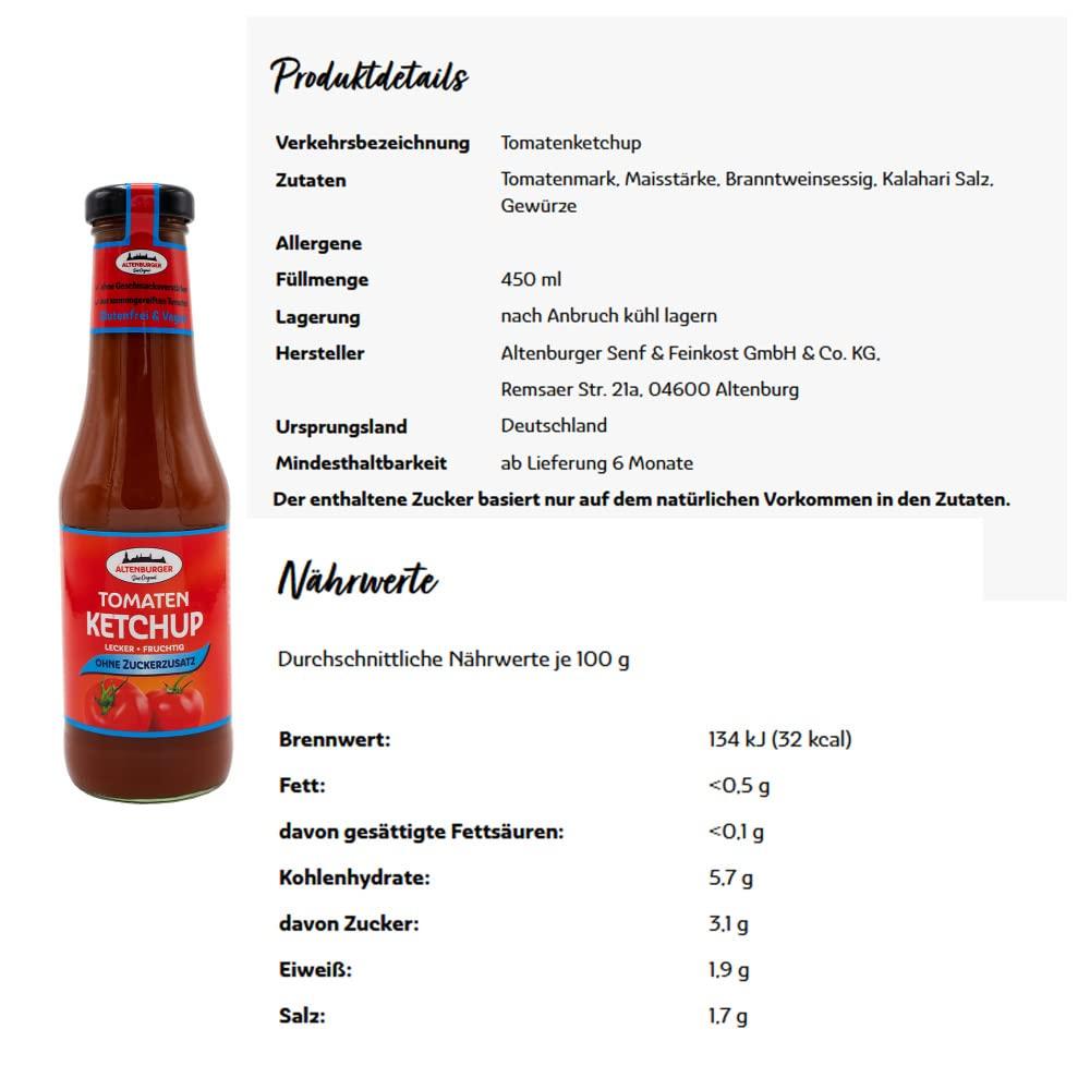 Buy Sugar-Free Tomato Ketchup Set (2x 450ml) | Healthy & Delicious ...