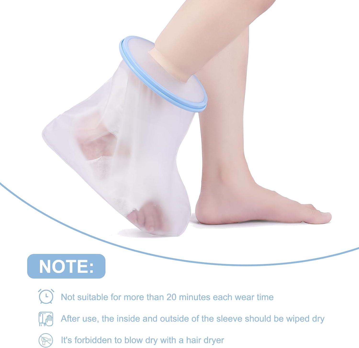Apasiri Waterproof Foot Cast Cover - Reusable Adult Ankle Toe Protector ...