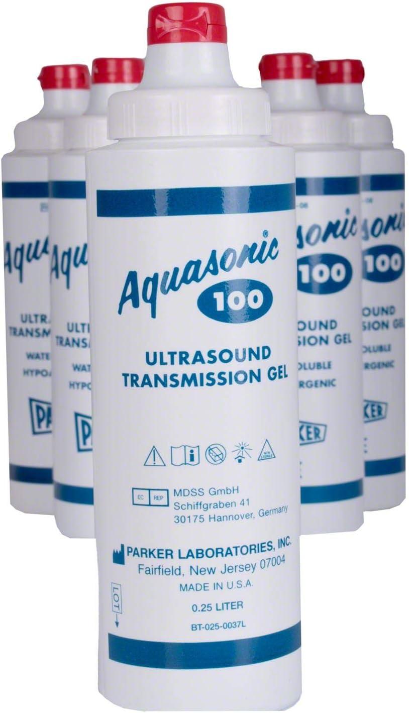 Parker Aquasonic 100 Ultrasound Transmission Gel - Box of 6 250ml ...