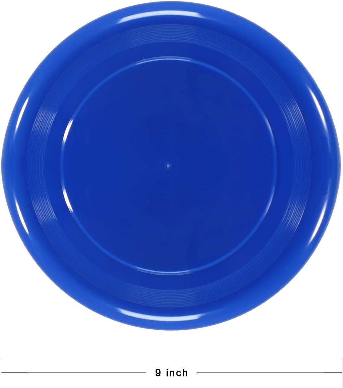 Zdgao 9 Inch Plastic Flying Disc Set for Kids and Adults - Bulk Set of ...