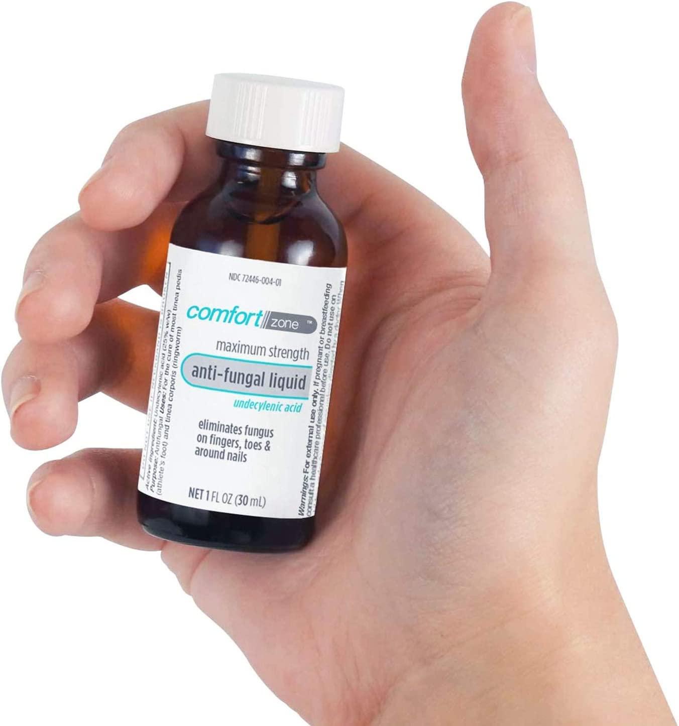 Comfort Zone Anti Fungal Liquid Solution 1 FL OZ - Eliminates Fungus on ...
