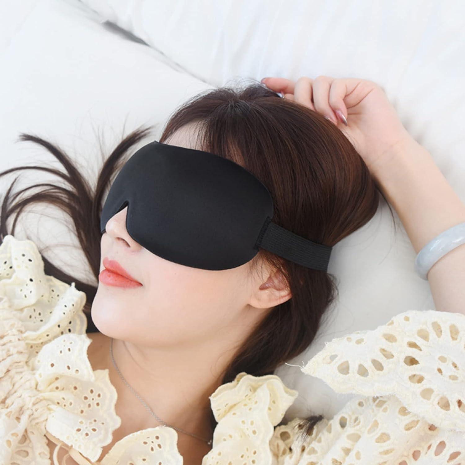 Stretchy Eye Blindfold for Travel and Sleep | Fastener Tape | Pain-Free ...
