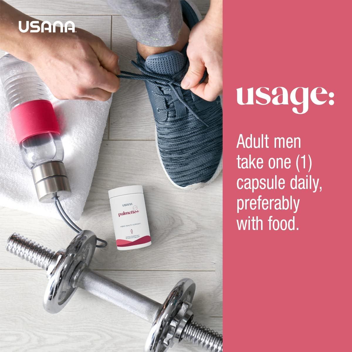 USANA Palmetto Plus Saw Palmetto Prostate Supplement for Men - 28 ...