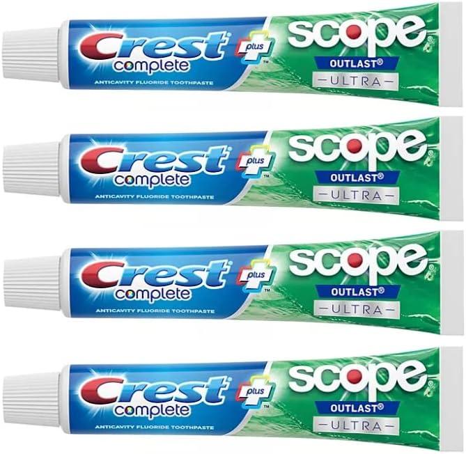 Crest Complete Whitening + Scope Outlast Ultra Toothpaste 6.5 oz (184g ...