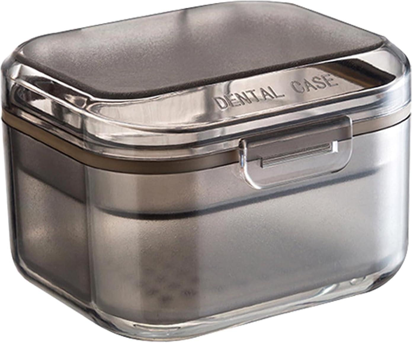 Three Layers Denture Box with Strainer Denture Box for Soaking Dentures ...