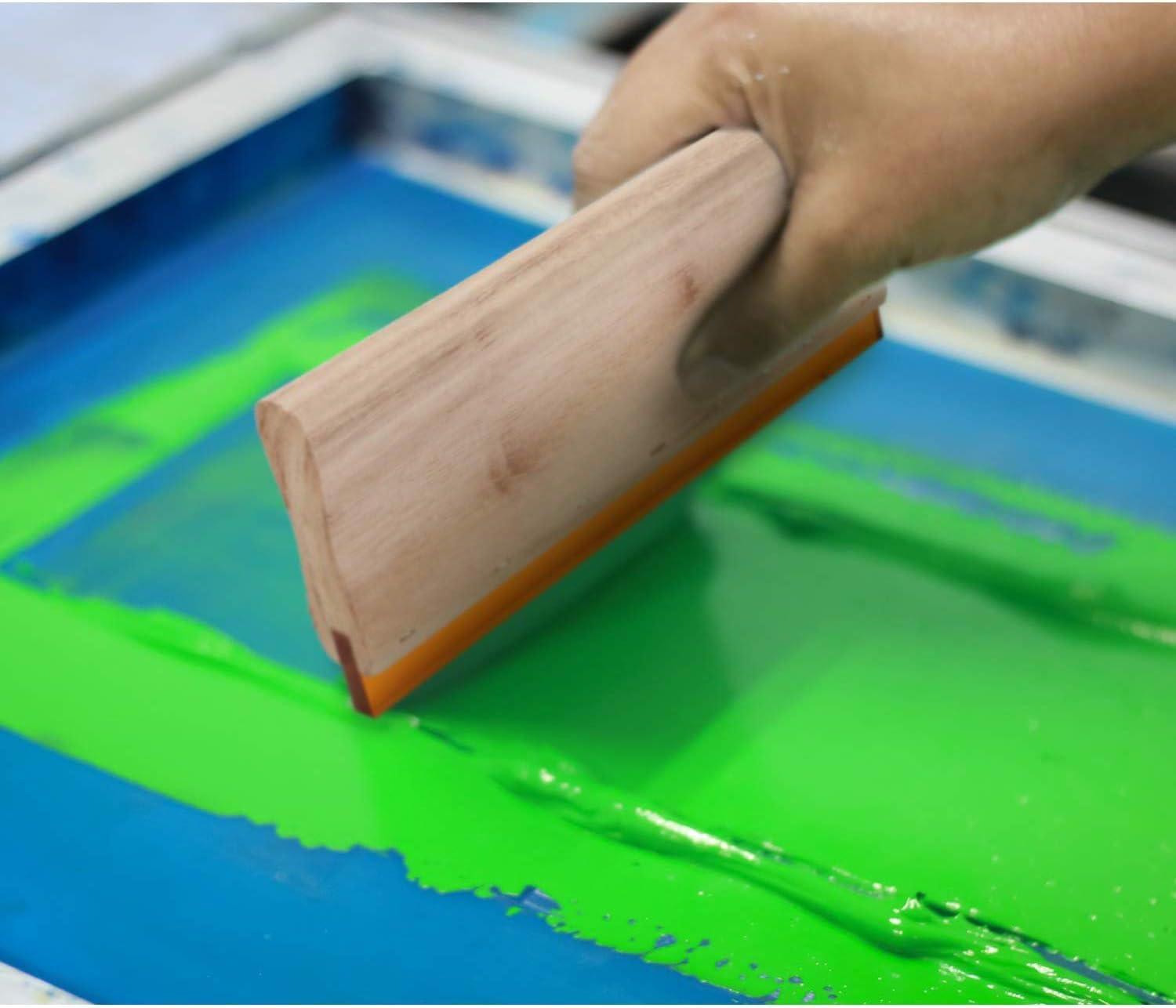 13 Inch Silk Stencil Screen Printing Squeegee - Wood Handle Ink Scraper